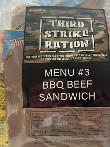Third Strike Ration 24 Hour Rapid Assault MRE made in USA | Foreign and ...