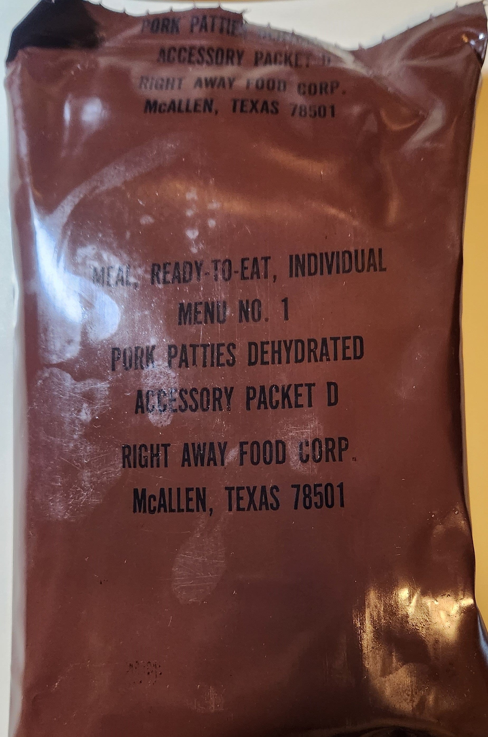 Vintage First Generation USA MREs | Foreign and International MREs