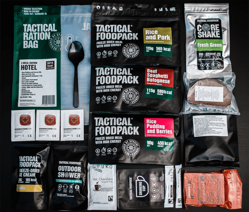 Tactical Foodpack 3 Meal Ration HOTEL | Foreign and International MREs