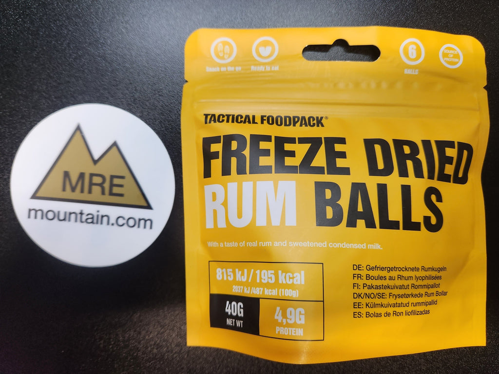 Freeze Dried Rum Balls | Foreign and International MREs | Foreign MREs ...